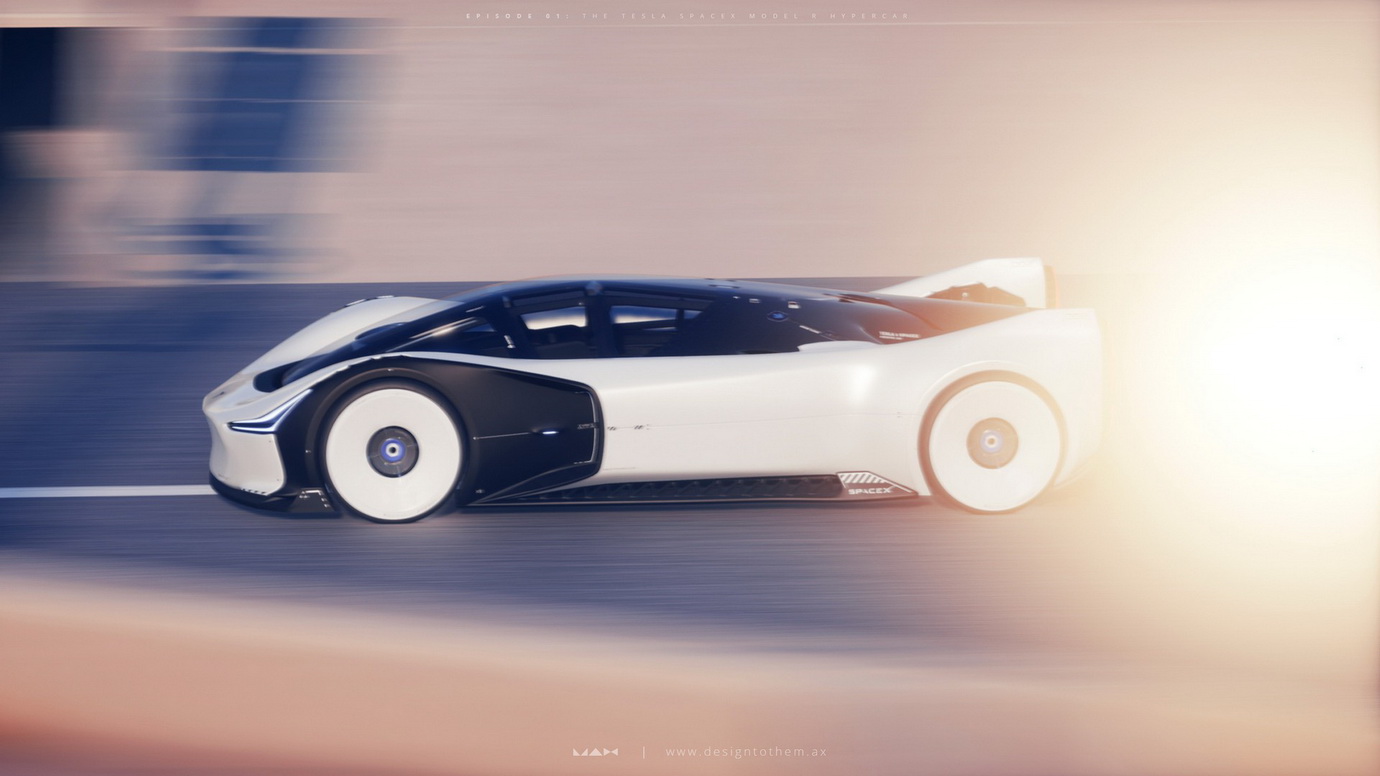 未來的Tesla Roadster就該這樣 專業汽車設計師的狂想Tesla SpaceX Model R搭載火箭推進器 馬力2,950匹 ...