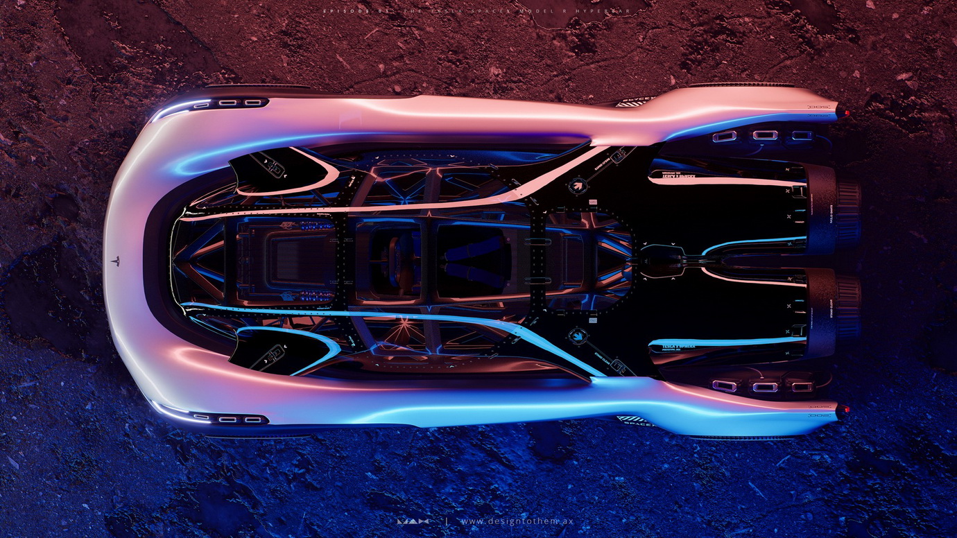 未來的Tesla Roadster就該這樣 專業汽車設計師的狂想Tesla SpaceX Model R搭載火箭推進器 馬力2,950匹 ...