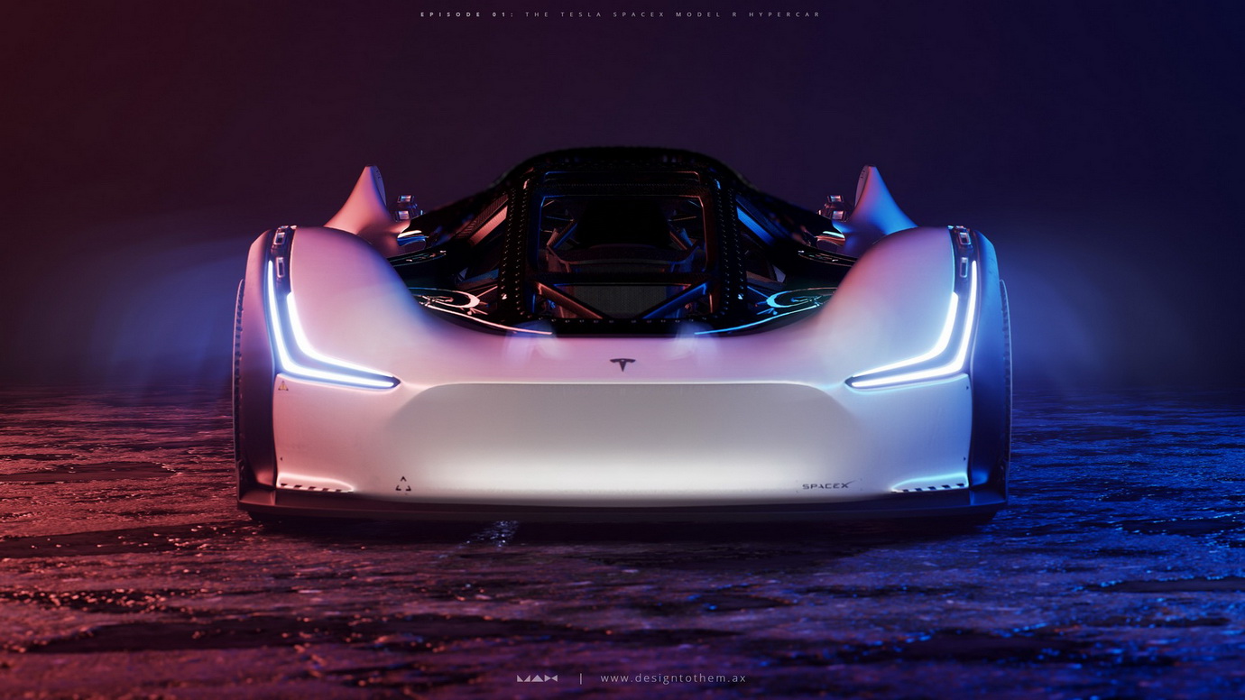 未來的Tesla Roadster就該這樣 專業汽車設計師的狂想Tesla SpaceX Model R搭載火箭推進器 馬力2,950匹 ...