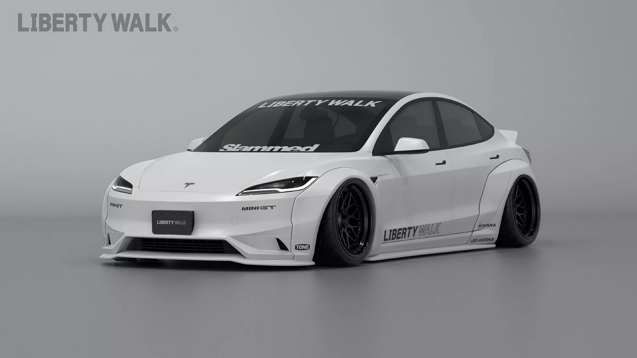 Liberty Walk寬體注入 Tesla Model 3低趴又吸睛 | 癮車報